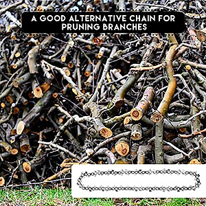 Honoson Mini Chainsaw Replacement Cordless Electric Portable Chainsaw Chain, 24 V Mini Cordless Electric Chainsaw Pruning Shears Chainsaw Chain for Wood Branch Cutting (4 Pieces,6 Inches)