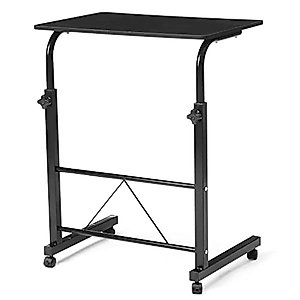 LHLLHL Height Adjustable Computer Game Desk for Bedroom Laptop Desks Movable Lifting Study Table Wooden Tables Home Furniture (Color : D, Size : 24''X16)