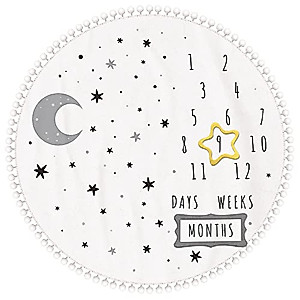 Houseware Homes Premium Baby Milestone Blanket for Boy Girl Super Soft Fleece Months Blankets Baby Shower Gender Neutral Gifts Photography Backdrop 43" x 43" space theme Baby Monthly Milestone Blanket