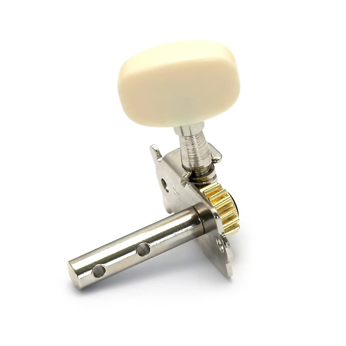 Metallor Guitar Machine Heads Tuning Pegs Tuners for Classical Acoustic Folk Guitar Individual Double Hole Chrome 3L 3R.