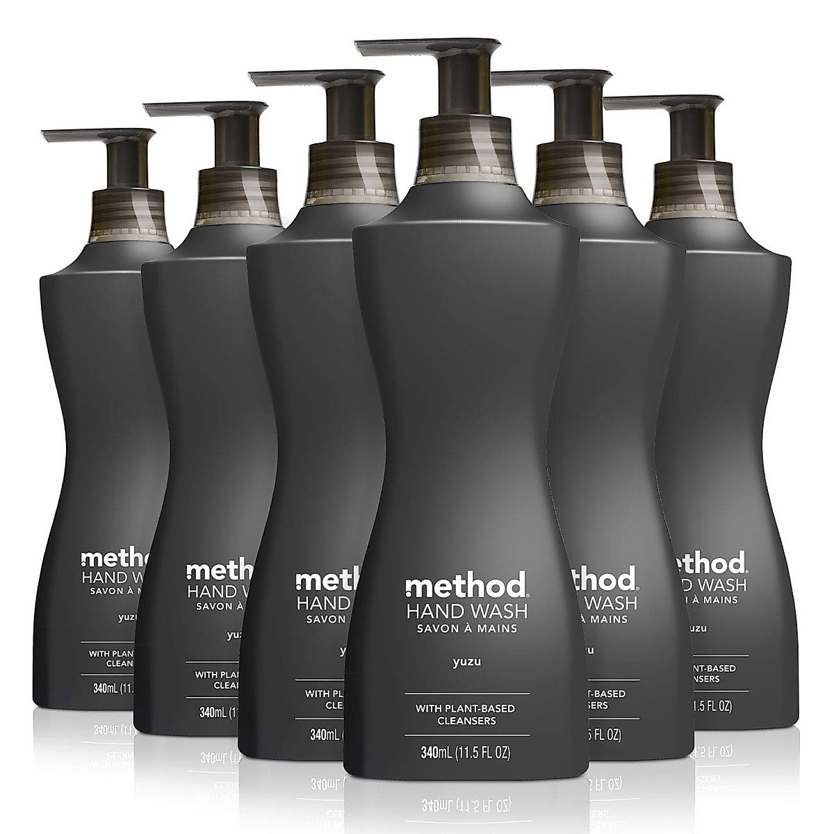 Method Gel Hand Wash, Yuzu, Biodegradable Formula, 11.5 fl oz (Pack of 6)