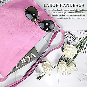 Canvas Tote Bag, Pink