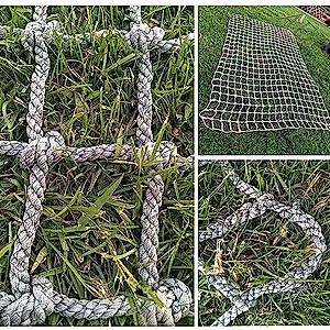 EkiDaz HXRW Rope Net Climbing Rope Net for Kids Multi-Purpose Protective Safety Net Outdoor Climbing Cargo Netting Playground Sets for Backyards (Size : 3 * 5m(9.9 * 15.15ft))
