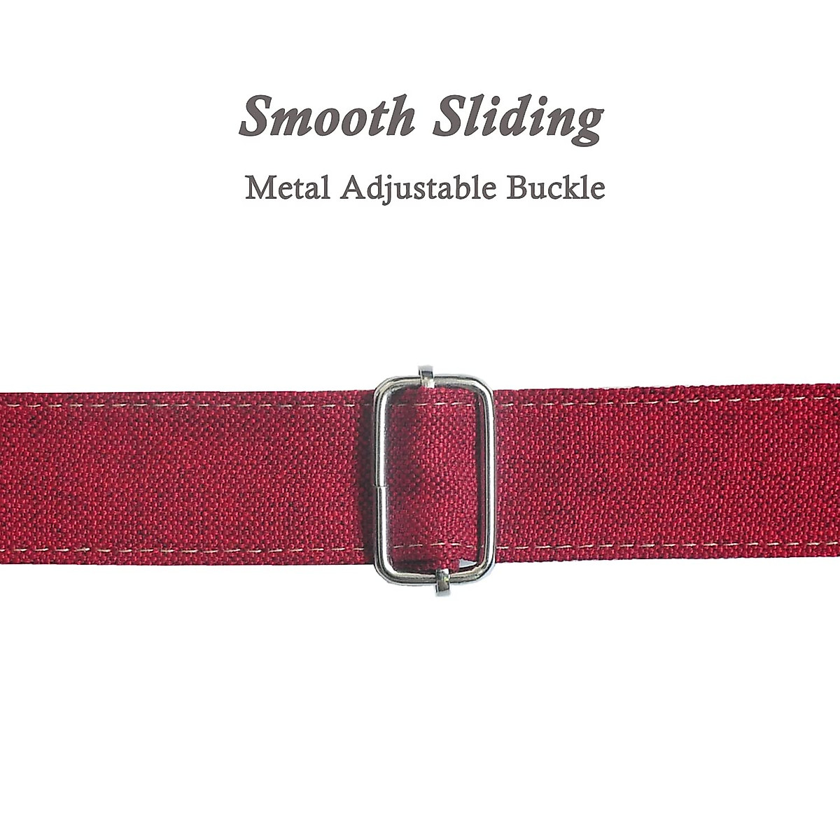 Farcaya Ukulele Strap Soprano Concert Tenor Baritone Banjo Mandolin Cotton Linen Leather Ends Uke Strap, Musical Instrument Accessories Picks Lock Button Screw (Red)