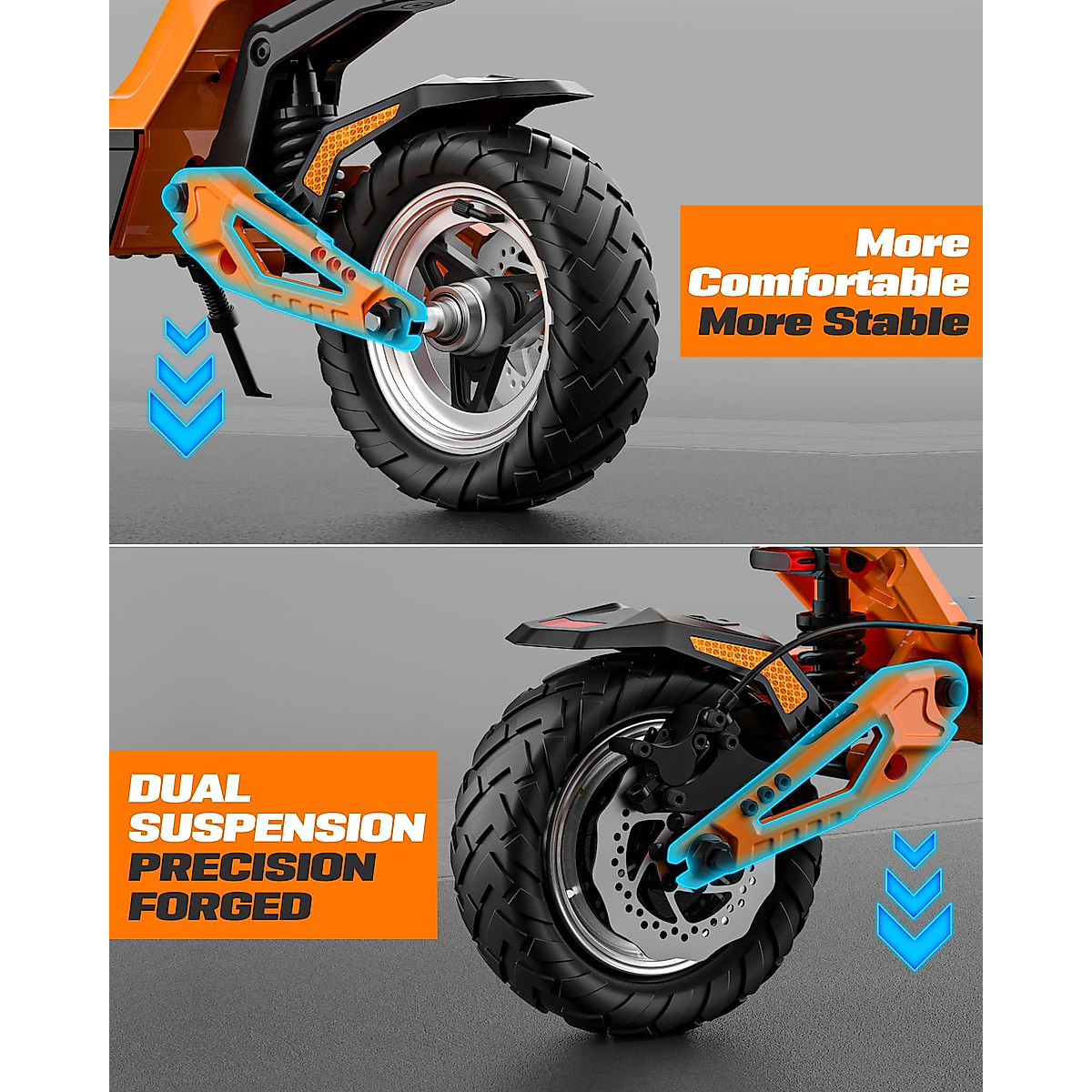 JGH X5 Electric Scooter Adults Max 37mph,48V 20.8Ah Battery,40 Miles Long Range,Vacuum Tire, Power by 1300W, Double Braking System Scooter Electric with NFC LCD Display