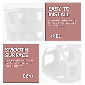 Rabbit Hay Feeder Plastic Containers Plastic Containers Rabbits Hay Rack, Grass Rack Guinea Pig hay Rack Hanging Hay Holder Pet Feeder Pet Feeder Hay Feeder Rabbit