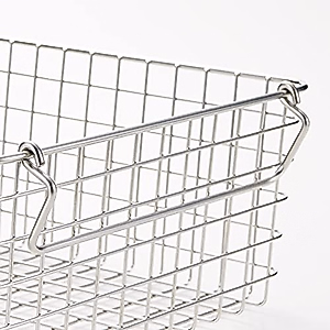 Muji 44831755 Stainless Steel Wire Basket 3, Approx. Width 14.6 x Depth 10.2 x Height 4.7 inches (37 x 26 x 12 cm)