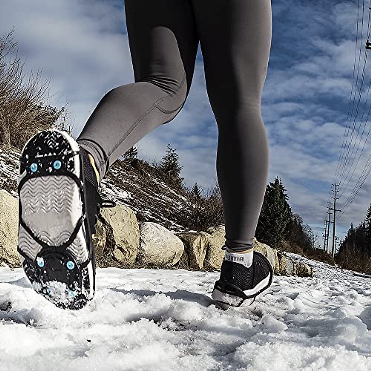 Due North Everyday G3 Ice Cleat for Walking and Running on Snow and Ice, L/XL, (1 Pair)