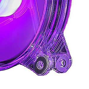 OCUhome 120mm RGB LED Fan, Noiseless Heat Sink Powerful Cool LED Light Computer Case Fast Cooling Fan for Desktop Red