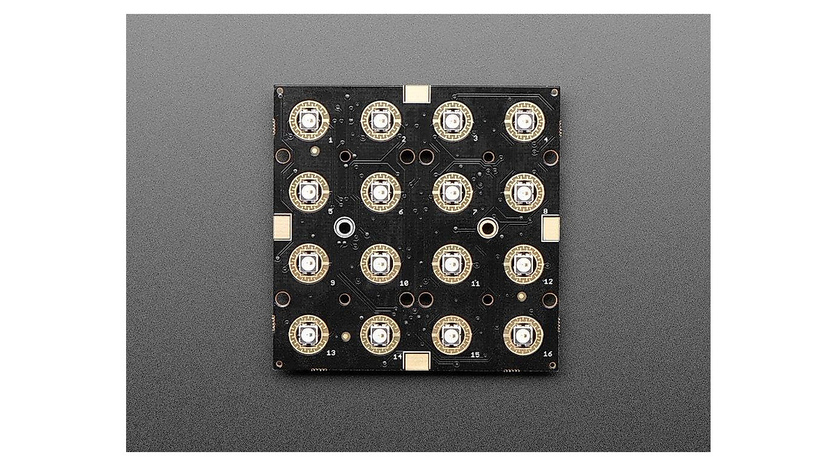 Adafruit NeoTrellis RGB Driver PCB for 4x4 Keypad (3954) — 🛍️ The ...
