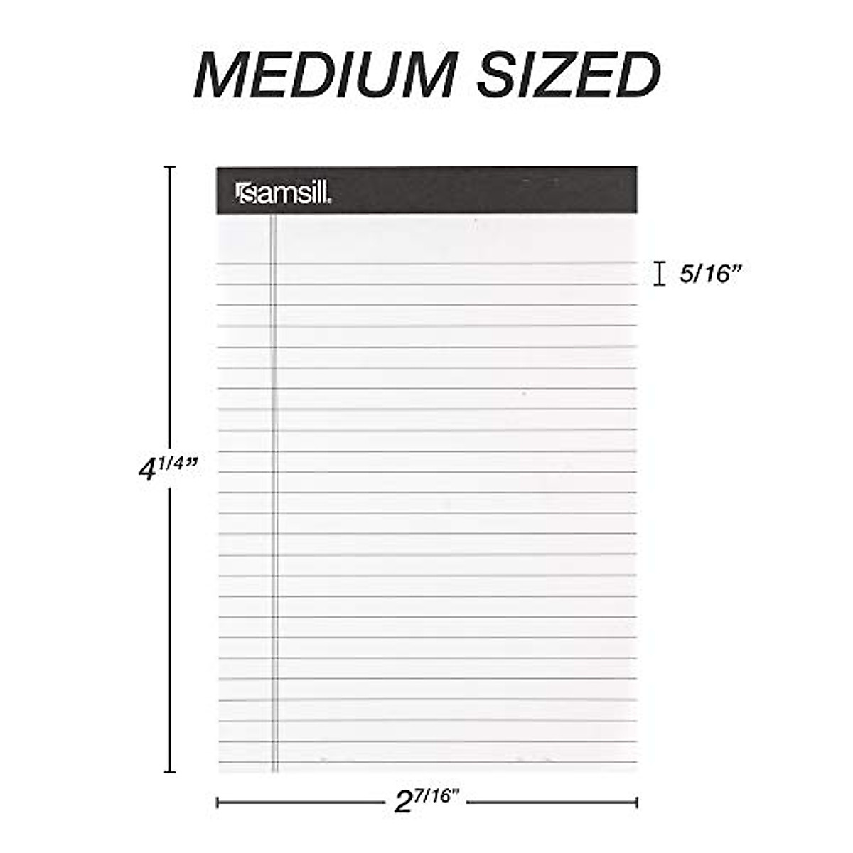 Samsill Bulk Pack of 5 Refill Pads for 70821 Professional Portfolio with Zippered Closure, Junior Size, 7 Inch x 10 Inch (5 Pack)