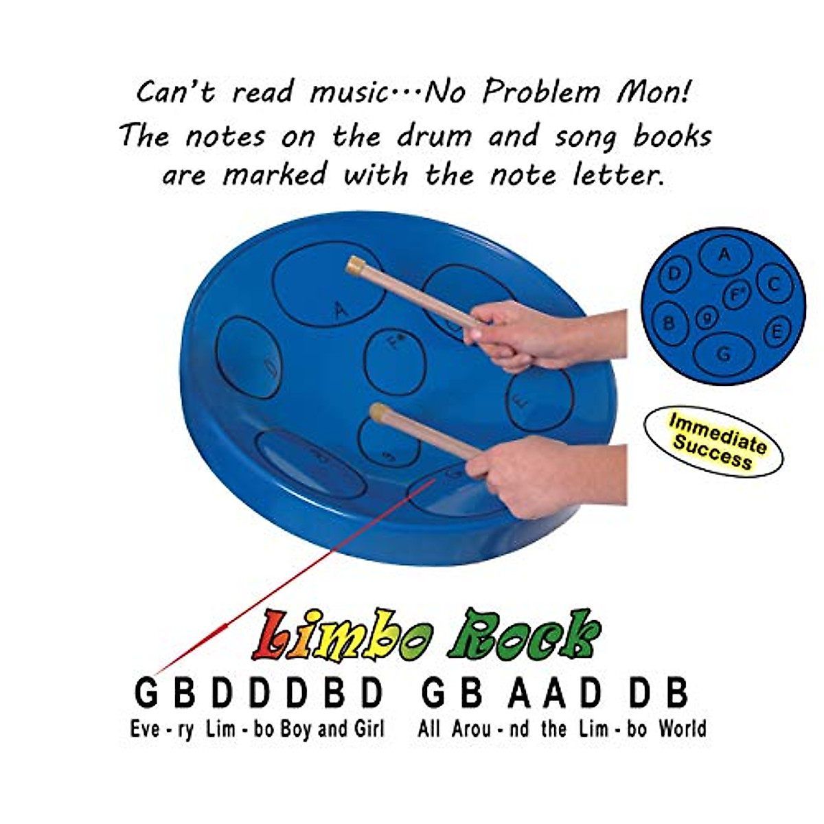 Panyard Jumbie Jam Authentic Steel Drum Kit Chrome Finish with Tube Floor Stand