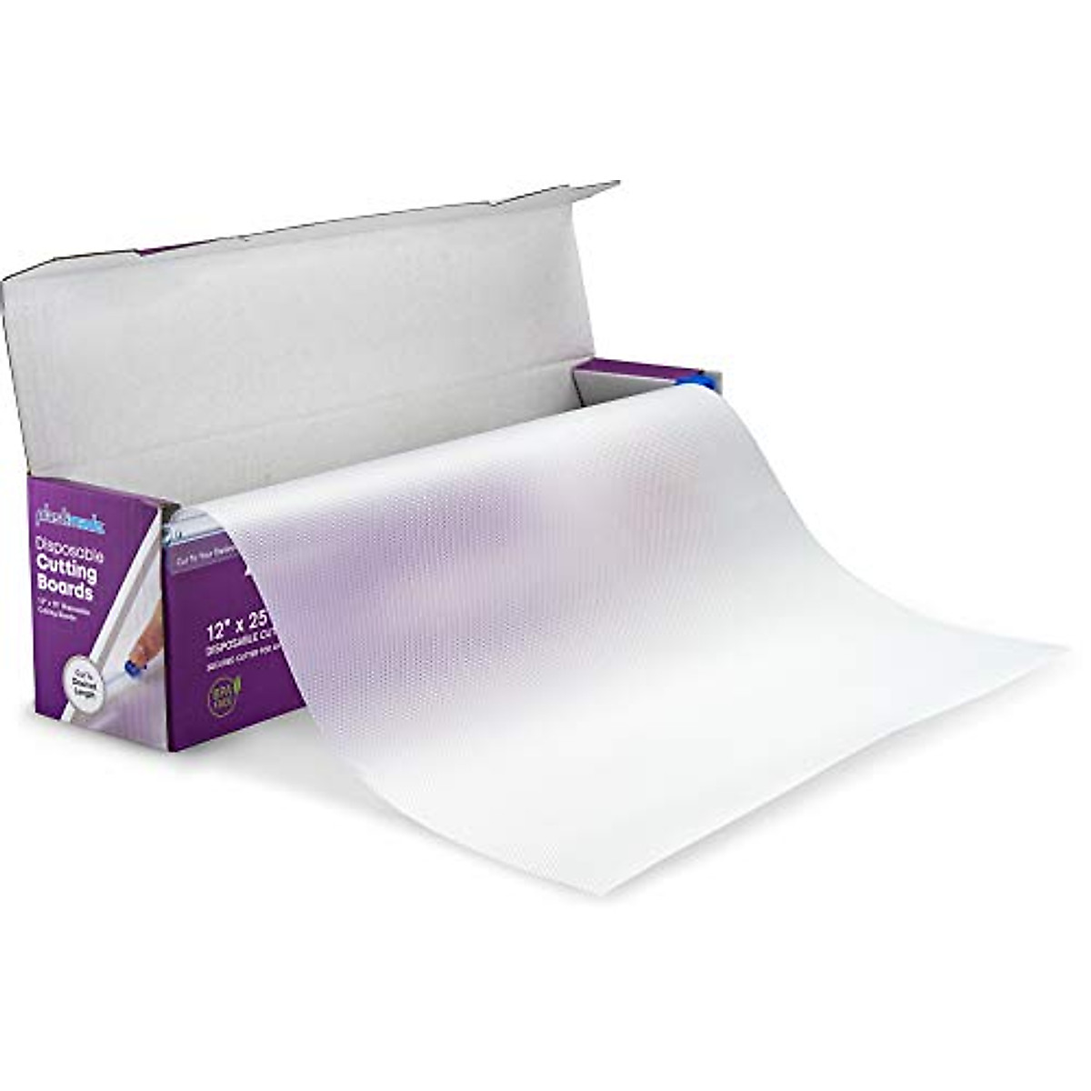 Plastimade Disposable Plastic Cutting Board | Easy To Use Flexible Cutting Board Sheets With Built In Sliding Cutter | For Cooking Prep, Commercial, Traveling, Tailgating, Camping, BBQs Or Kitchen