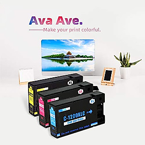 3 Pack maxify 1200 Ink cartridges Replacement for Canon PGI-1200 1200XL Ink Cartridges Works with Canon Maxify MB2720 MB2120 MB2320 MB2020 MB2050 MB2350 Printer
