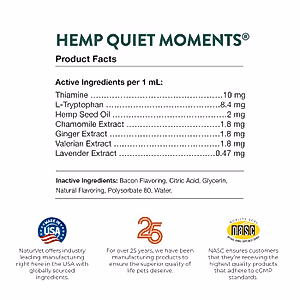 NaturVet Hemp Quiet Moments Calming Drops for Cat, 1oz