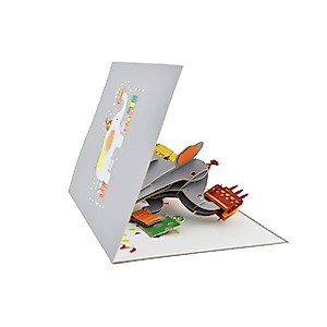 Teabug Cards Elephant Pop Up Card, Kid Birthday Card, Party Celebration Greeting Card