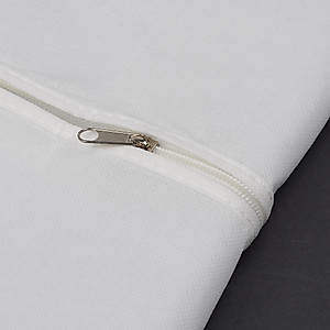 Cosmos White Color Non-Wowen Anti-dust Wedding Dress Gown Garment Bag Storage Protector Cover with Clear Zipped Pocket