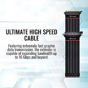 Thermaltake TT Premium PCI-E 4.0 High Speed Flexible Extender Riser Cable 600mm AC-059-CO1OTN-C1