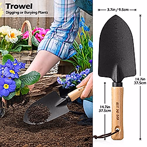 Gifts for Men Dad ,Christmas Stocking Stuffers , Garden Tools Set, 3 PCS Carbon Steel, Fathers Day, Unique Birthday Ideas for Him, Cool Gadgets Presents(Gifts for Dad)