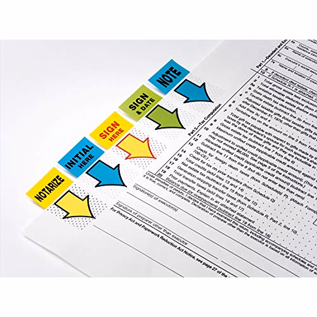 Post-it Message Flags, "Sign Here", 50/Dispenser, 2 Dispensers/Pack, 1 in Wide, Yellow (680-SH2)
