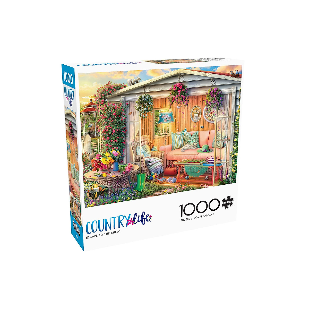 Buffalo Games - Country Life - Escape to The Shed - 1000 Piece Jigsaw Puzzle