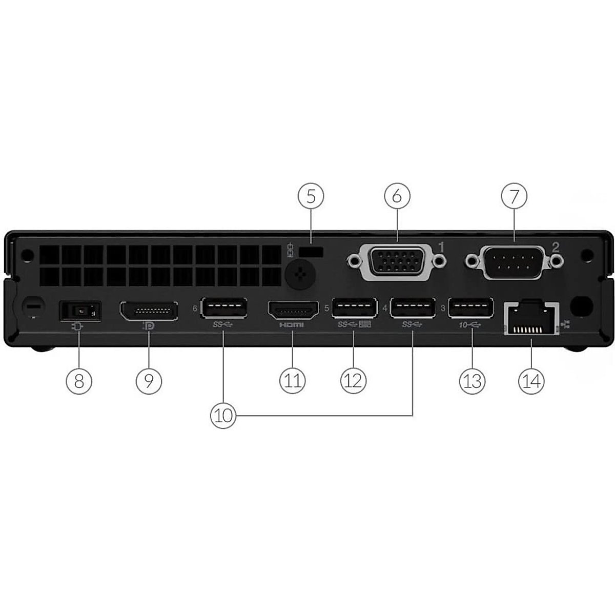 Lenovo ThinkCentre M70q Gen 2 11MY000UUS Desktop Computer - Intel Core i7 11th Gen i7-11700T Octa-core (8 Core) 1.40 GHz - 16 GB RAM DDR4 SDRAM - 256 GB M.2 PCI Express NVMe SSD - Tiny - Black