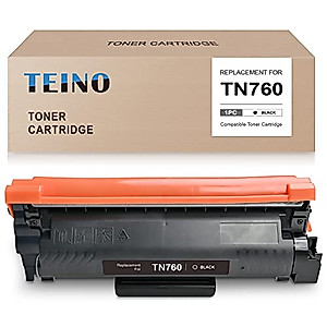 TEINO Compatible Toner Cartridge Replacement for Brother TN760 TN-760 TN730 for Brother DCP-L2550DW MFC-L2710DW MFC-L2750DW HL-L2370DW HL-L2395DW HL-L2350DW HL-L2390DW HL-L2370DWXL (Black, 1 Pack)