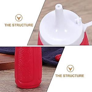 Luxshiny Bottle Dispenser Condiment Squeeze Bottle Squirt Bottle: Empty Refillable Sauce Bottles Dispenser for Paint Ketchup Mustard Oil Sauces Resin Cake Decorating Oil Bottle Dispenser