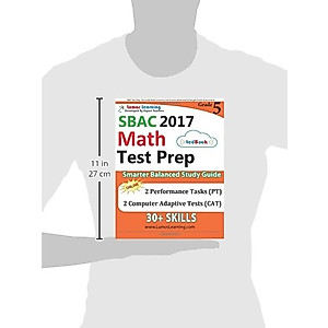SBAC Test Prep: 5th Grade Math Common Core Practice Book and Full-length Online Assessments: Smarter Balanced Study Guide With Performance Task (PT) ... Testing (CAT) (SBAC by Lumos Learning)