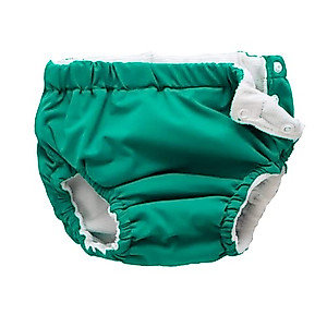 Ijnuhb Washable Baby Swim Diaper Reusable Swimming Diapers for Toddler Swimwear Pants 0-3 Years Boys Shower Gifts (Green,12-18 Months)