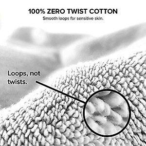 Wove Extra Soft Hand Towel for Sensitive Skin, White