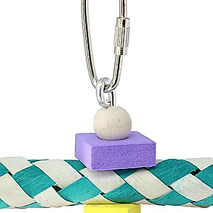 Bonka Bird Toys 1243 Foamy Delight Shredding Colorful Parrot Parrotlet Quaker Cockatoo Budgie