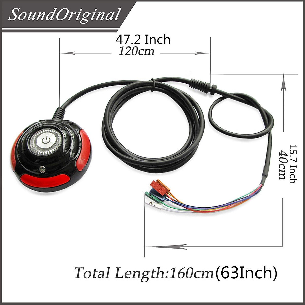 SoundOriginal Refit Desktop Computer Case Motherboard Power Supply Reset HDD Button Switch (63inch 160cm)