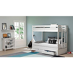 Alaterre Furniture Simplicy Under Window Bookcase, White