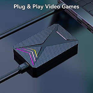 Retro Game Console, Emulator Console Built-in 4000+ Games, Plug and Play in Windows, Compatible with PS3/PS2/PSP, USB 3.0, 18 Emulators, Support Adding 70+ Emulator Games