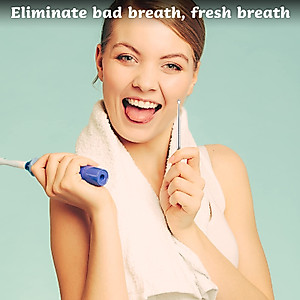 Nuanchu 4 Pieces Stainless Steel Tonsil Stone Removal Pick Tonsillolith Tool Oral Cleaner to Get Rid of Bad Breath