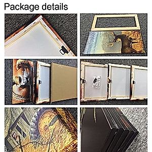 TUMOVO Ganesha Paintings House Decorations Living Room 5 Pieces/Panel Canvas Wall Art Lord Ganesha Pictures Posters and Prints,Modern Artwork Home Decor-with Wooden Frame Ready to Hang(60''Wx40''H)