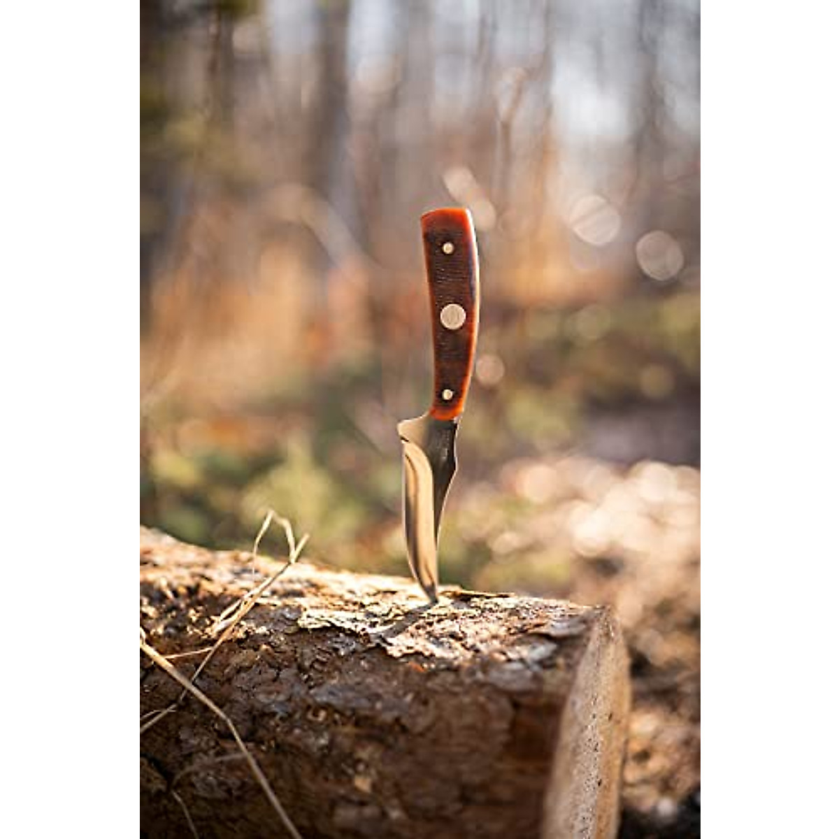 Old Timer Generational USA Series 152OTG Sharpfinger Fixed Blade Knife with Stainless Steel Clip Point Skinner Blade, Bone Handle, and Made in USA for Hunting, Skinning, Field Dressing and Outdoors