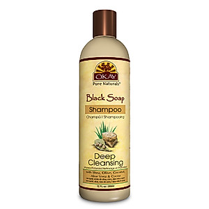 OKAY AFRICAN BLACK SOAP SHAMPOO 12oz / 355ml