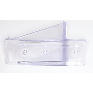 JSP Manufacturing V2-Mini Roof Guard Snow Guard Prevent Sliding Ice Snow Stop Buildup Plastic Multipack-Multicolor (100, Clear)