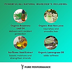 PURA D'OR Smoothing Therapy Conditioner (16oz) Anti-Frizz Straightens & Smoothes Dull, Dry, Brittle Hair, Infused with Natural Ingredients, for Men & Women