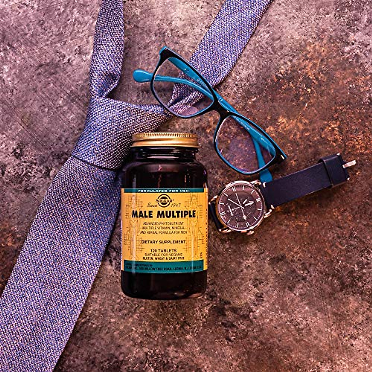 Solgar Male Multiple, 60 Tablets - Multivitamin, Mineral & Herbal Formula for Men - Advanced Phytonutrient - Vegan, Gluten Free, Dairy Free - 20 Servings