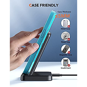 LK Wireless Charging Station 3 in 1 Wireless Charger Stand Docking Station Compatible for iPhone 14/13/12/11 Pro Max/XR/XS/8, AirPods Pro/3/2, Apple Watch Ultra/8/SE/7/6/5/4