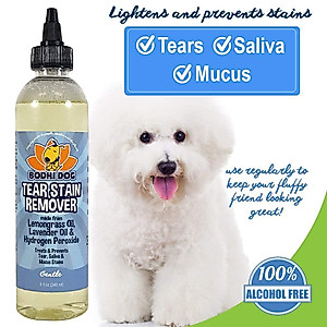 Bodhi Dog Tear Stain Remover | Removes Dog & Cats Tears, Saliva & Mucus Stains | Safe Gentle Solution for Fur and Delicate Coats | Made in USA, 8oz