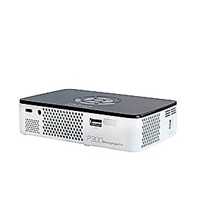 AAXA Technologies P300 Pico Projector with Rechargeable Battery - Native HD resolution with 500 LED Lumens, For Business, Home Theater, Travel and more (KP-600-01)