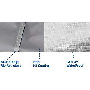 Simple Houseware Outdoor Patio Sectional Sofa Cover, Left-Facing