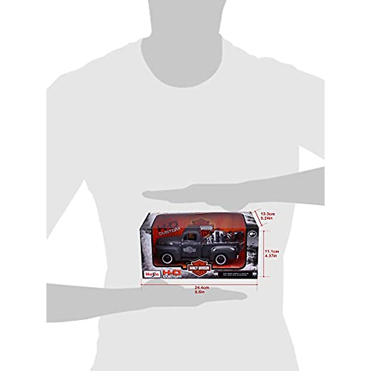 Maisto 1:24 Scale 1948 Ford F-1 Pickup and Harley Davidson 1942 WLA Flathead Diecast Vehicles