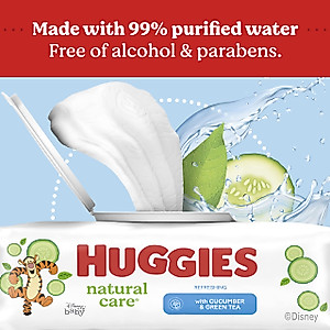 Huggies Natural Care Refreshing Baby Wipes, Scented, 1 Refill Pack (184 Wipes Total)