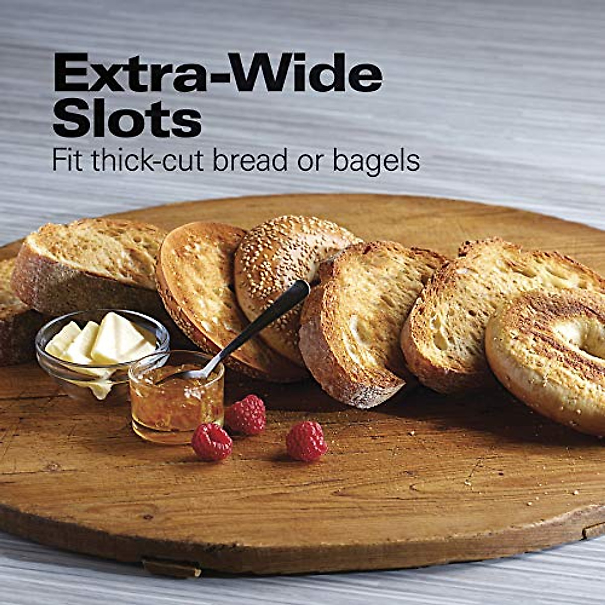 Hamilton Beach Electric Tea Kettle, Water Boiler & Heater, 1.7 L & 2 Slice Extra Wide Slot Toaster with Shade Selector, Toast Boost, Auto Shutoff, Black (22633)