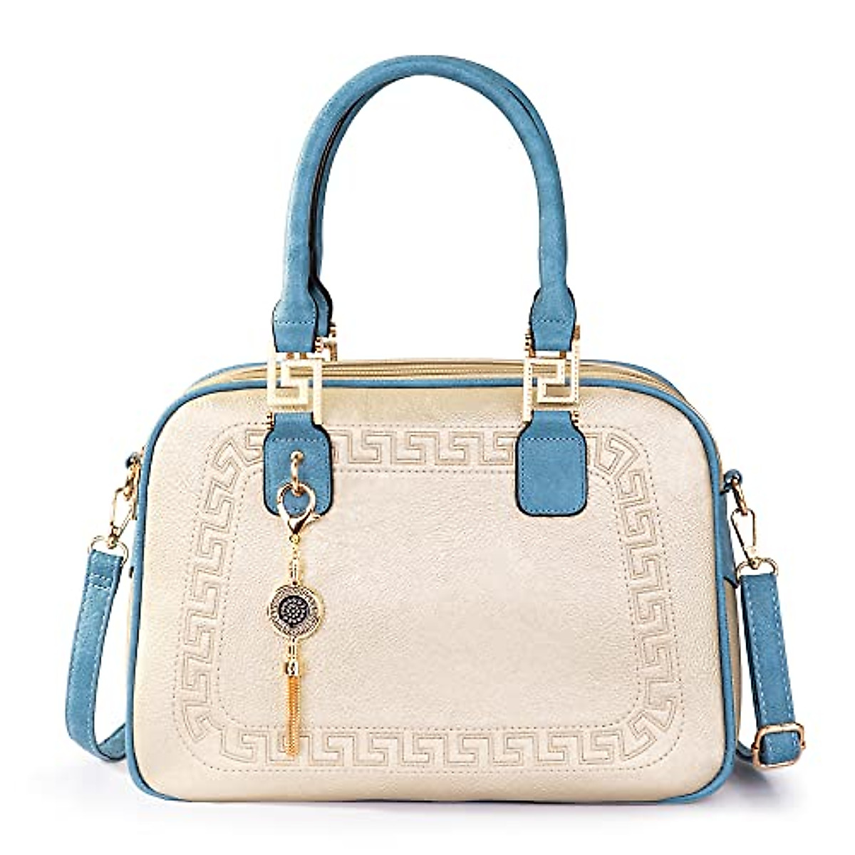 Montana West Purses and Handbags for Women Top Handle Satchel Tote Bag with 2 Compartments, Crossbody Strap MBB-MWC-041NY